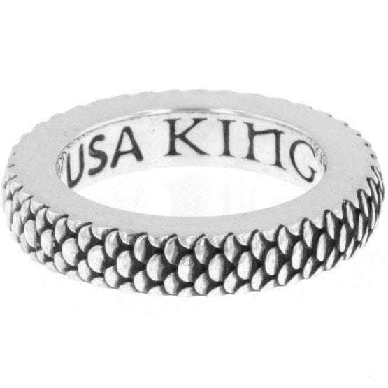 King Baby Dragon Scale Infinity Ring
